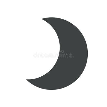 Moon shape clipart stock vector. Illustration of clean - 372054541