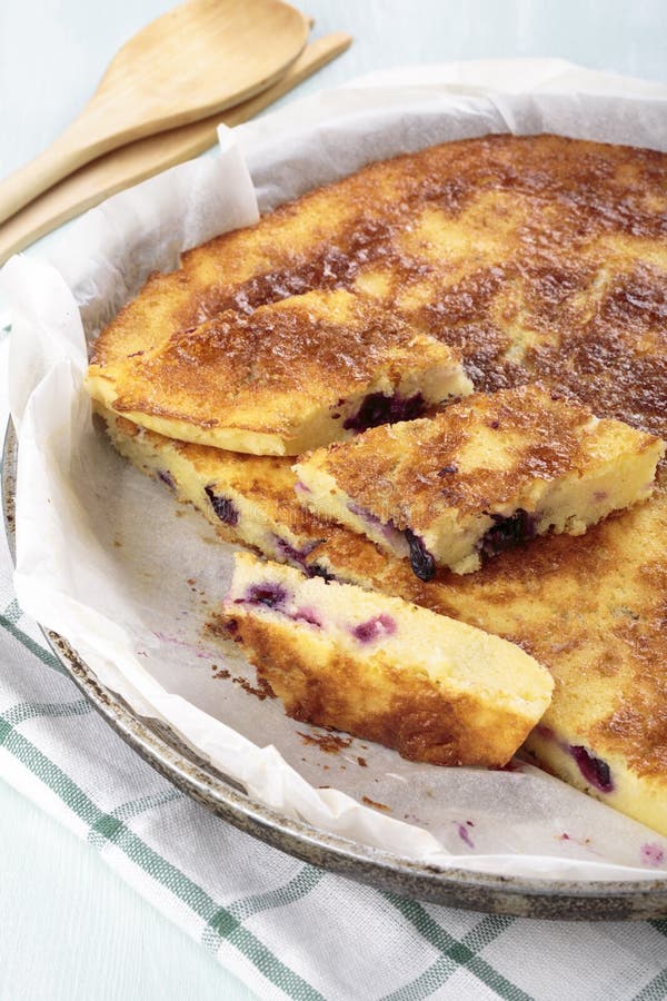 Simple Black Currant Cake. Rustic Style Stock Photo - Image of fruit ...