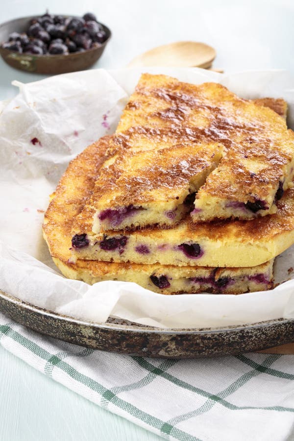 Simple Black Currant Cake. Rustic Style Stock Photo - Image of bread ...