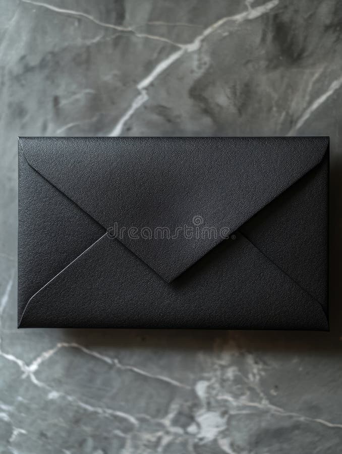 Simple Black Envelope Marble Background Stock Photos - Free & Royalty ...