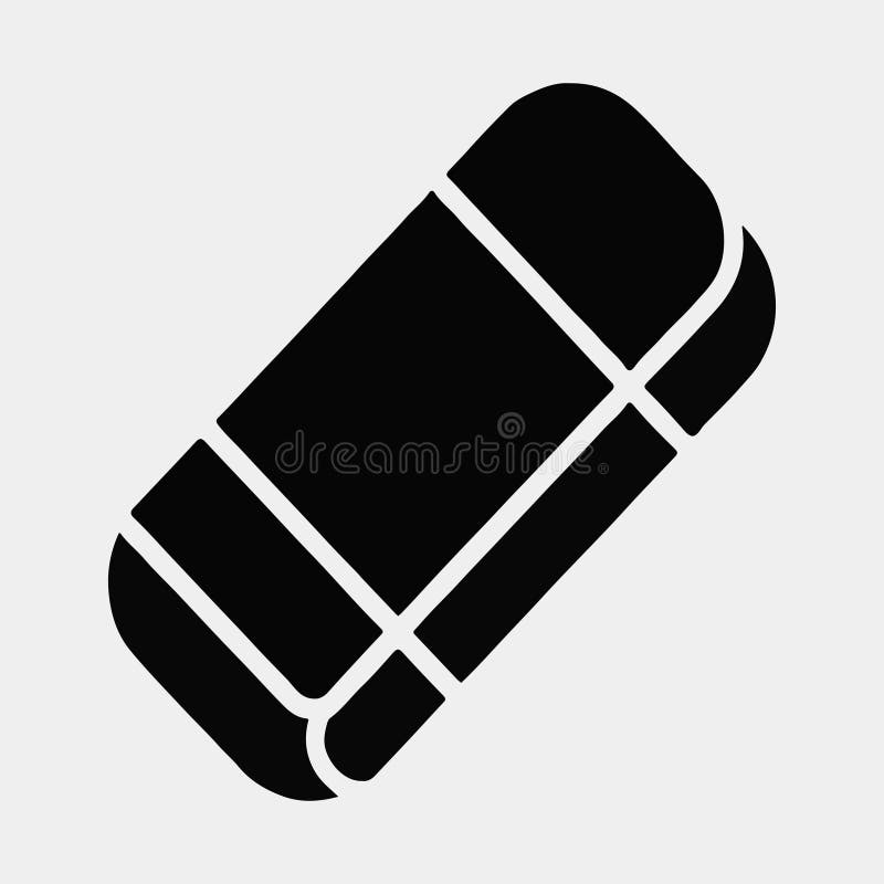 Simple Black Erasure Icon Set Stock Vector - Illustration of tool ...
