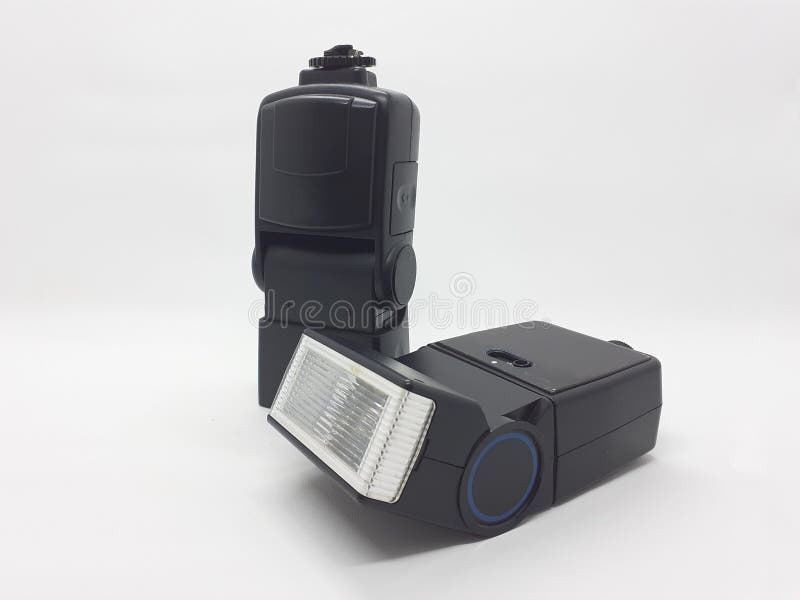 Simple Black Flash for DSLR Camera on White Isolation Background 07 ...