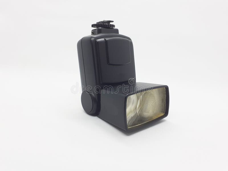 Simple Black Flash for DSLR Camera on White Isolation Background 04 ...