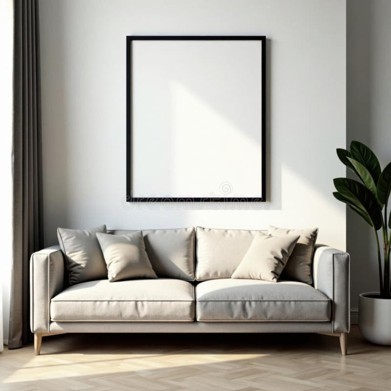 Simple Black Frame Interior, Clean Minimalist Aesthetic , Art, Edge ...