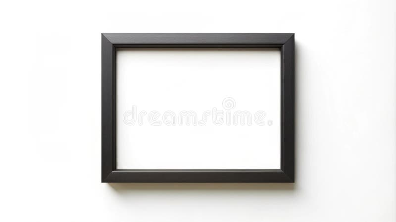Simple Black Frame Layout on a White Background Generative by AI Stock ...