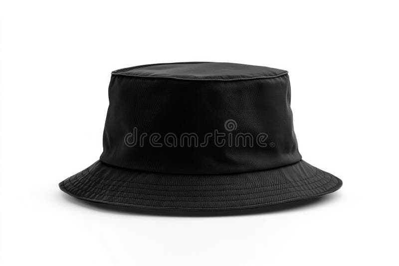A Simple Black Hat Sitting on a Clean White Background Stock Photo ...