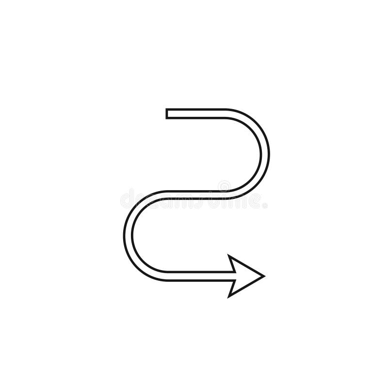 Simple Black Icon on White Background. Repeat Icon. Vector Illustration ...