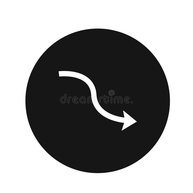 Simple Black Icon on White Background. Repeat Icon. Vector Illustration ...