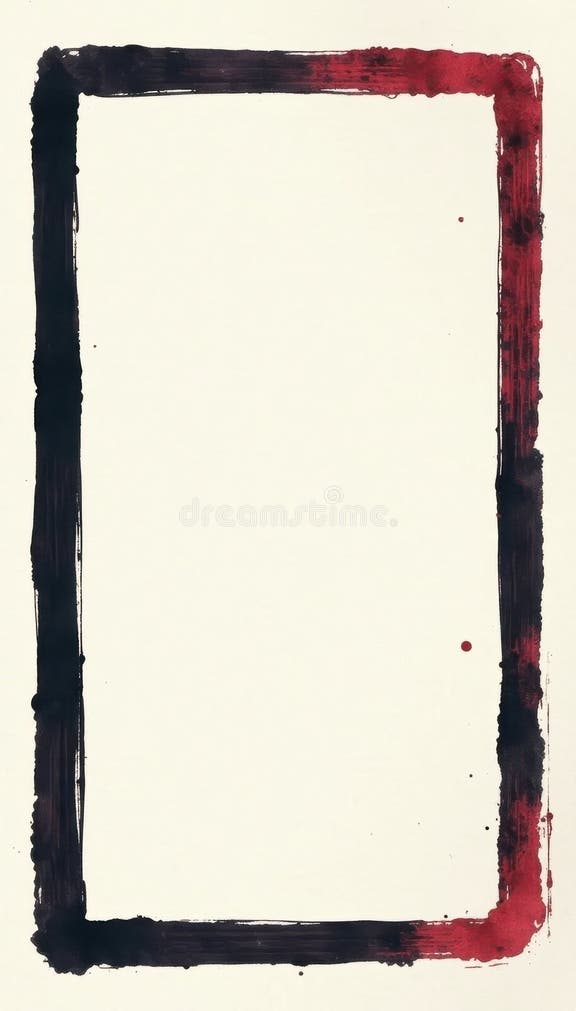 Simple Black Ink Rectangle Frame, Clean Lines, Border, Clean Stock ...