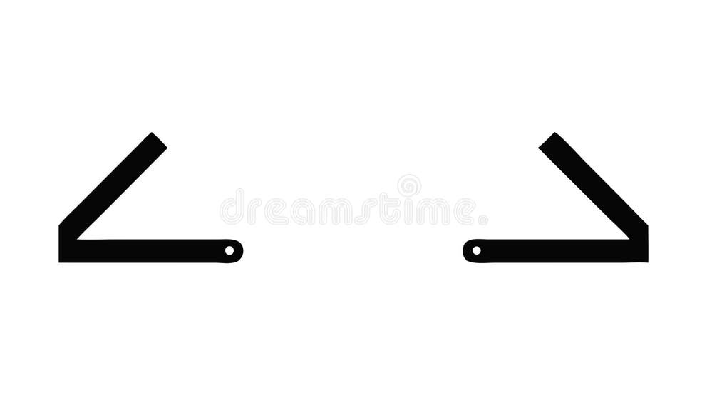 Simple Black Left Angle Bracket Icon Symbol, Vector Design Generative AI Stock Vector ...