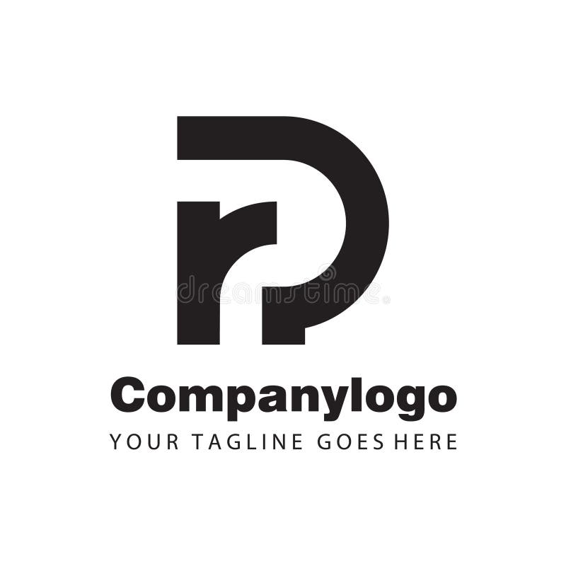 Letter Rp for Logo Company Design Stock Vector - Illustration of brand ...
