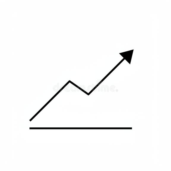 A Simple Black Line Graph on a White Background. the Graph Features a ...