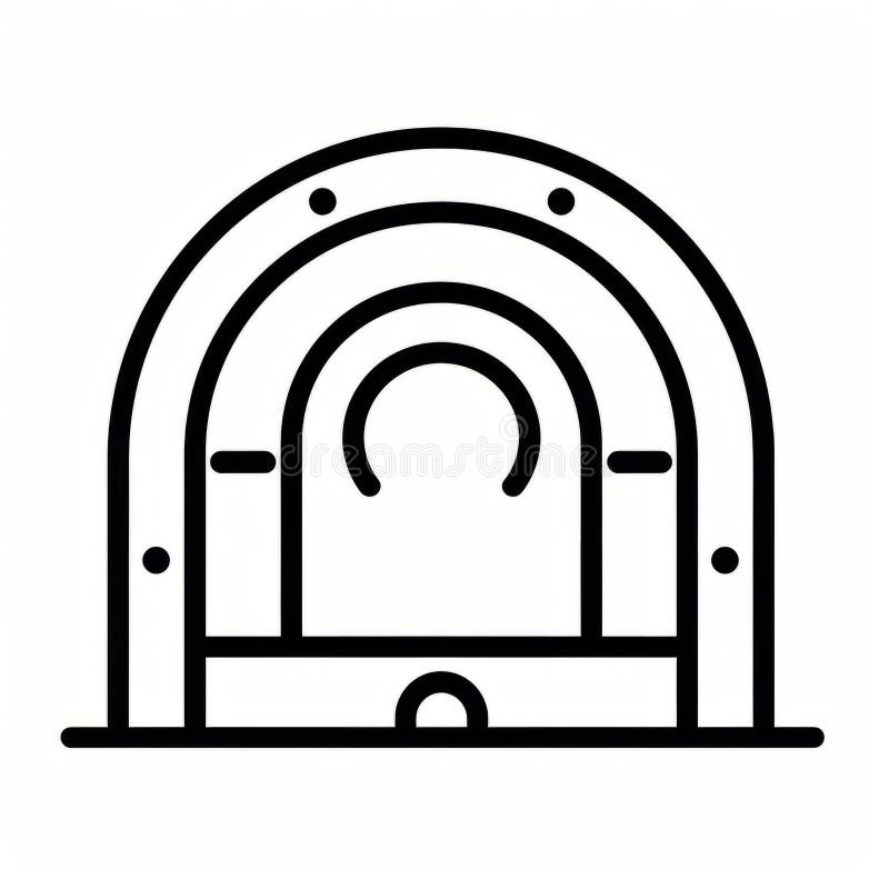 Simple Black Line Icon Design for Opera Stock Illustration ...