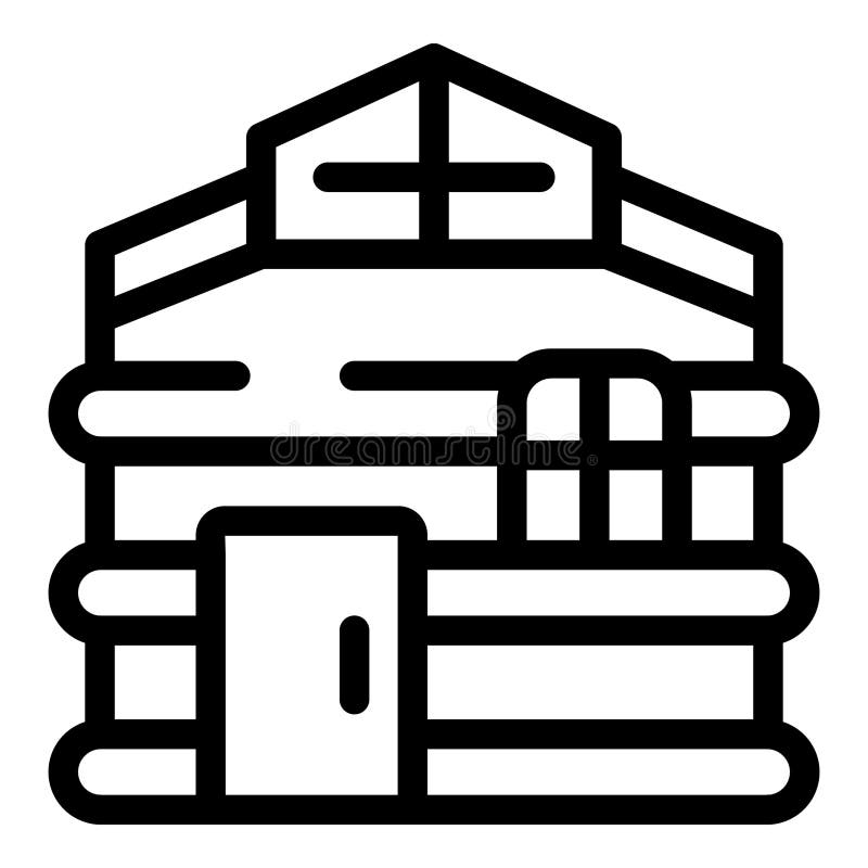 Log Cabin Line Drawing Stock Illustrations – 216 Log Cabin Line Drawing ...