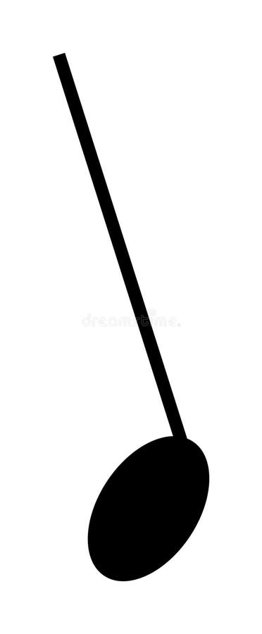 Simple Black Musical Note Symbol for Music Sheets and Learning Material ...