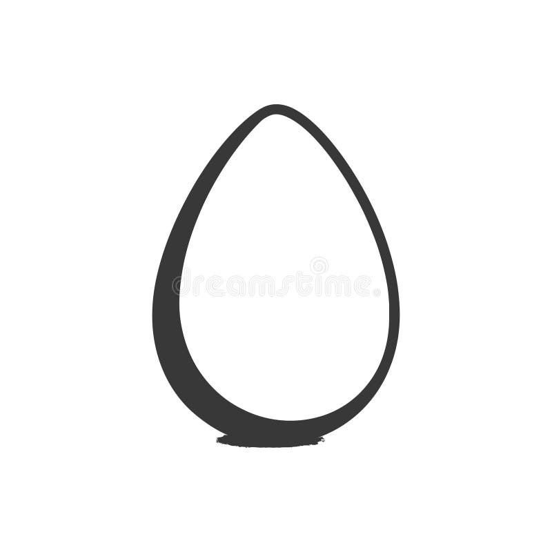 AI-Generated Egg Shape stock vector. Illustration of outline - 369931105