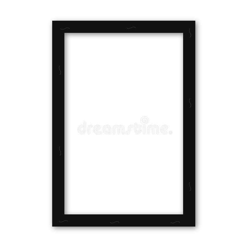 A Simple Black Photo Frame with a Small Pattern Stock Illustration ...