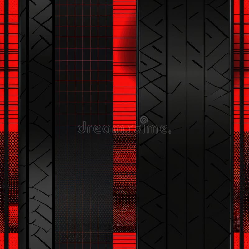 Simple Black and Red Grid Pattern Background, Suitable for Graphic ...