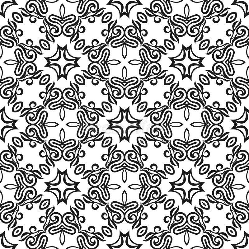 SIMPLE BLACK SEAMLESS PATTERN with WHITE BACK GROUNDS. Stock Vector ...