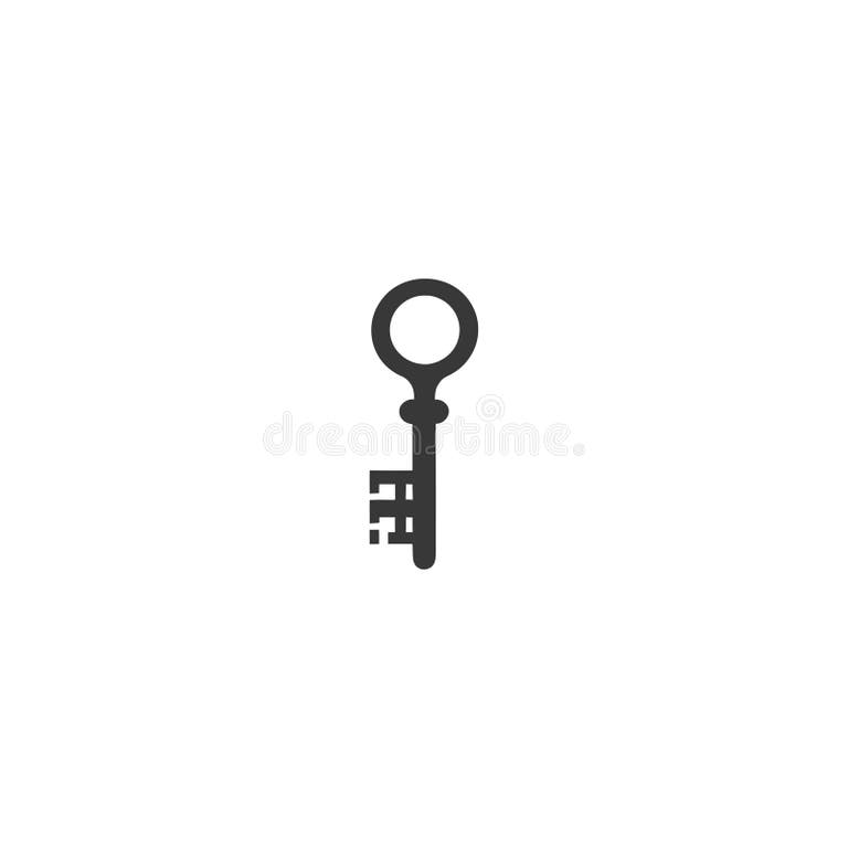 Elegant Skeleton Key Icon: a Simple Vector Graphic Stock Vector ...