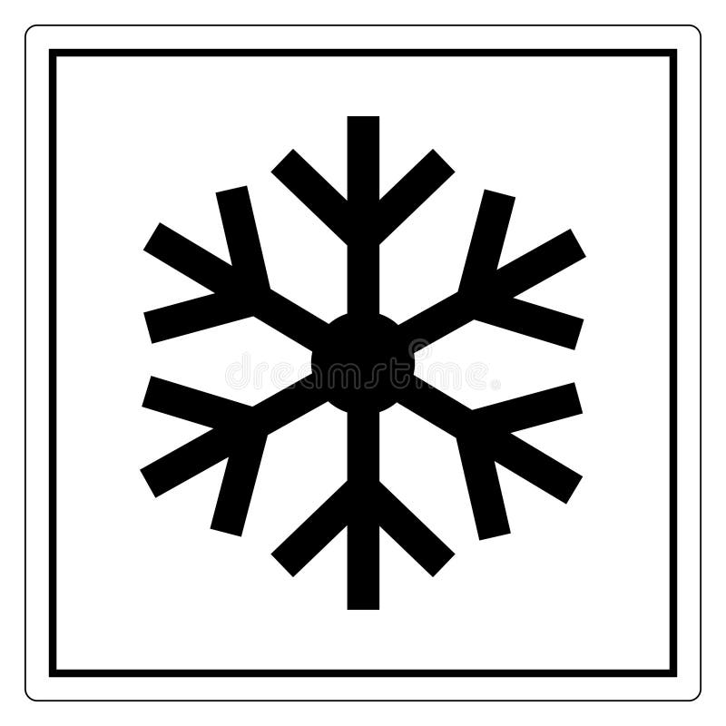 Simple Black Snowflake Icon on White Background Stock Vector ...