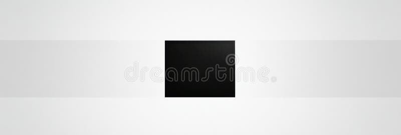 Simple Black Square Centered between Two Light Gray Rectangles on a ...