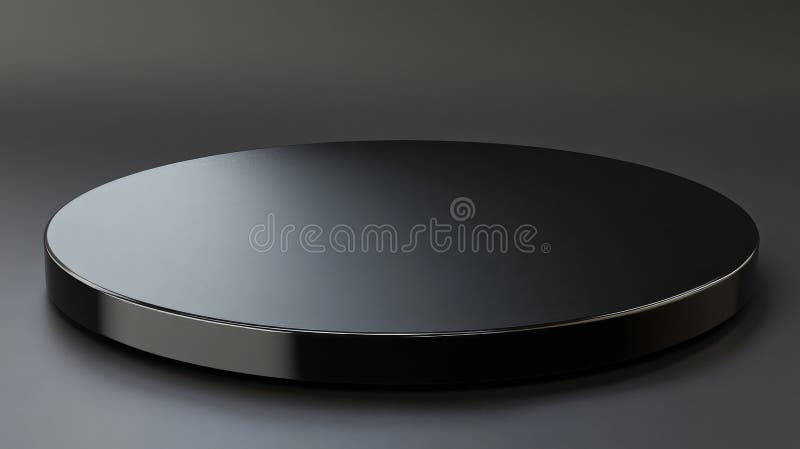 Simple Black Stage Against Dark Setting Product Presentation Stock ...