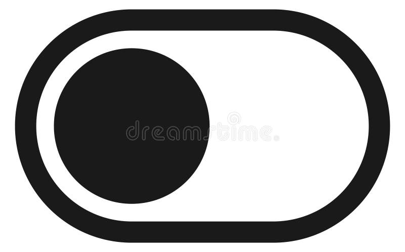 Simple Black Switch. Toggle Button Ui Element Stock Vector ... Simple Black Switch. Toggle Button Ui Element Stock Vector ...