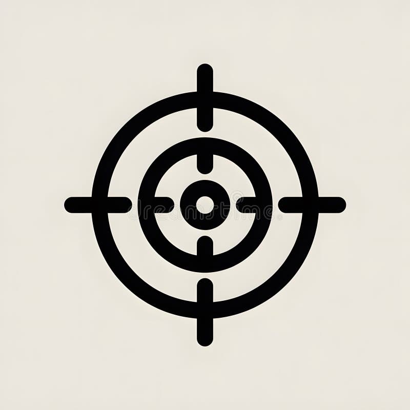 Simple Black Target Symbol Stock Illustrations – 16,532 Simple Black ...