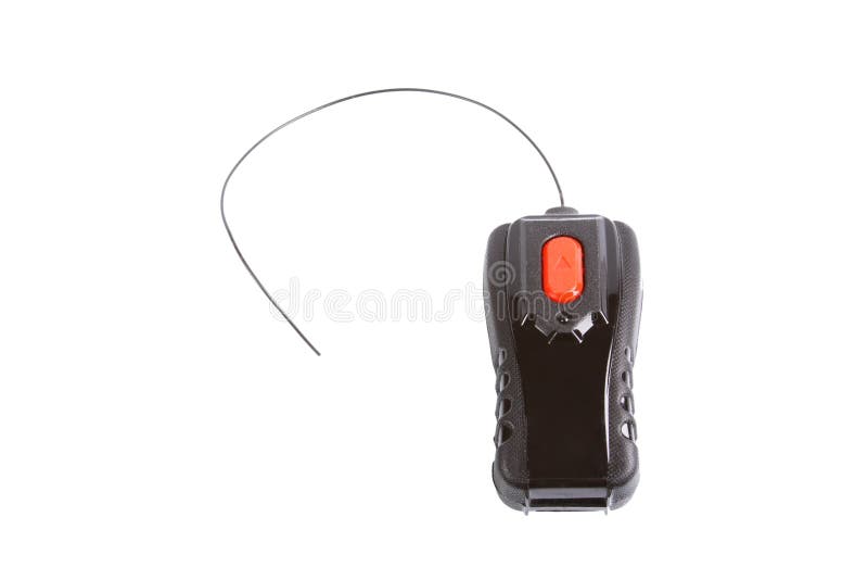 Simple Black Toy Remote Control with a Red Button Stock Image - Image ...