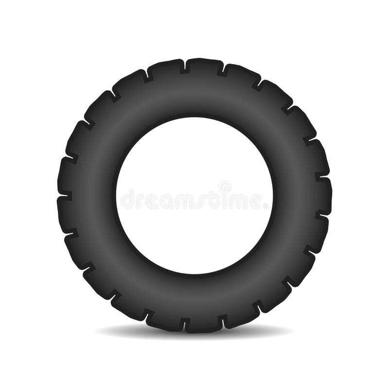 Black tractor tyre symbols stock vector. Illustration of icon - 33664537