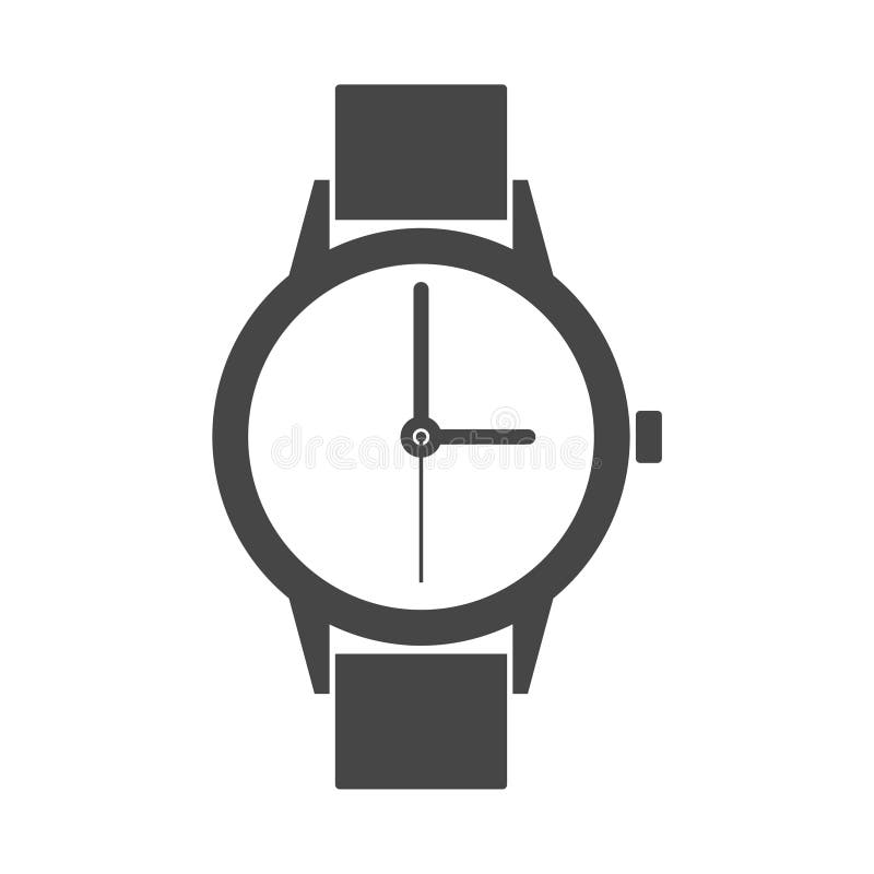 Simple Black Watch icon stock vector. Illustration of icon - 96212846