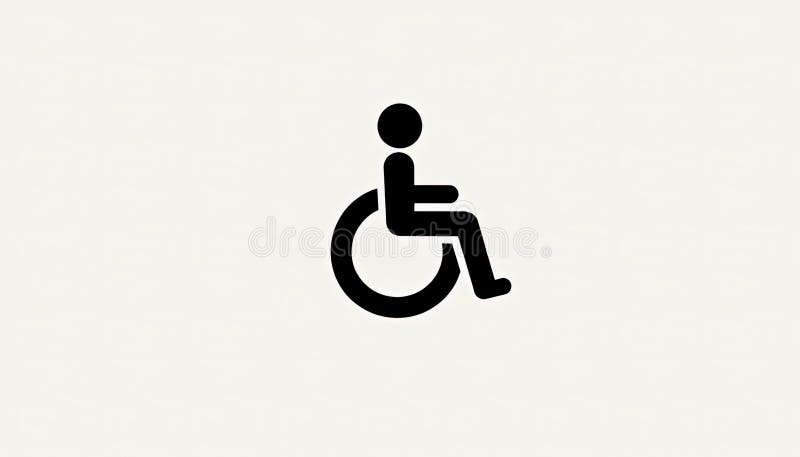 Simple Black Wheelchair Accessibility Symbol Clean Design Universal ...