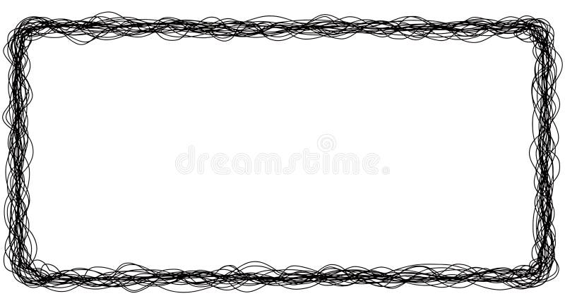 Abstract Tangled Frame stock illustration. Illustration of drawing ...