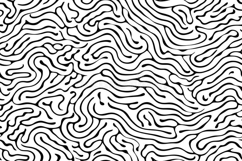 Simple Black and White Abstract Seamless Pattern Stock Vector ...