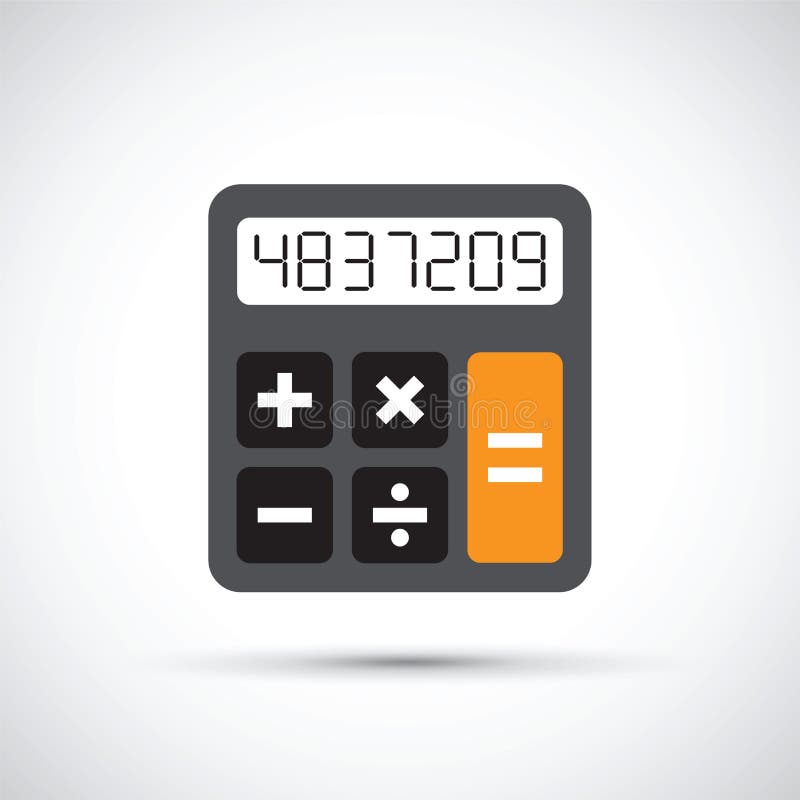 Simple calculator stock vector. Illustration of modern - 105629506