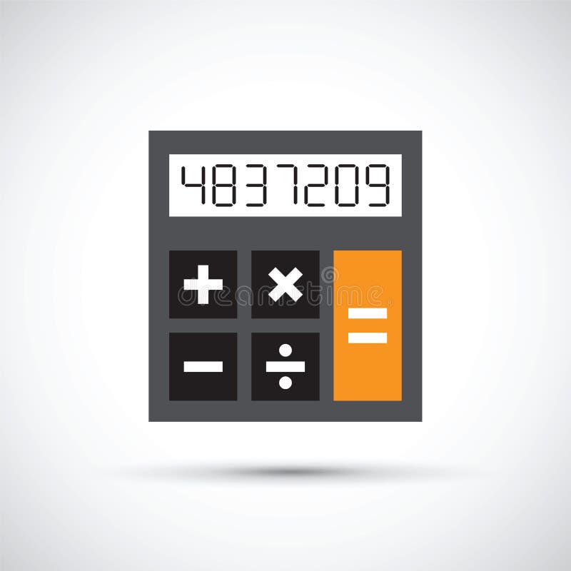 Simple calculator stock vector. Illustration of math - 105629171