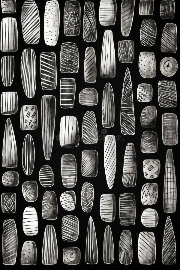 A Simple Black and White Drawing of Assorted Objects. Suitable for ...