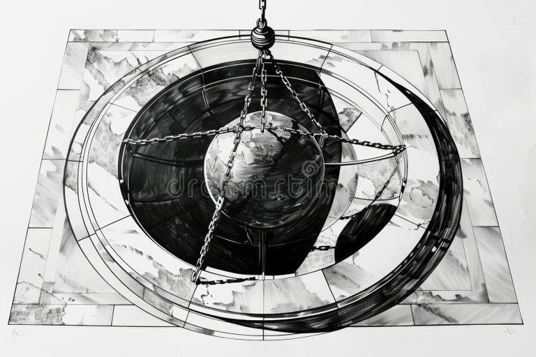 Simple Black and White Drawing of a Clock, Perfect for Time-related ...