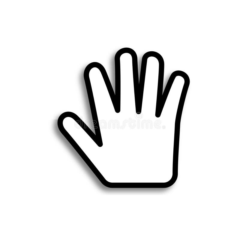 Hand Mouse Cursor on Transparent Background Png Stock Image ...