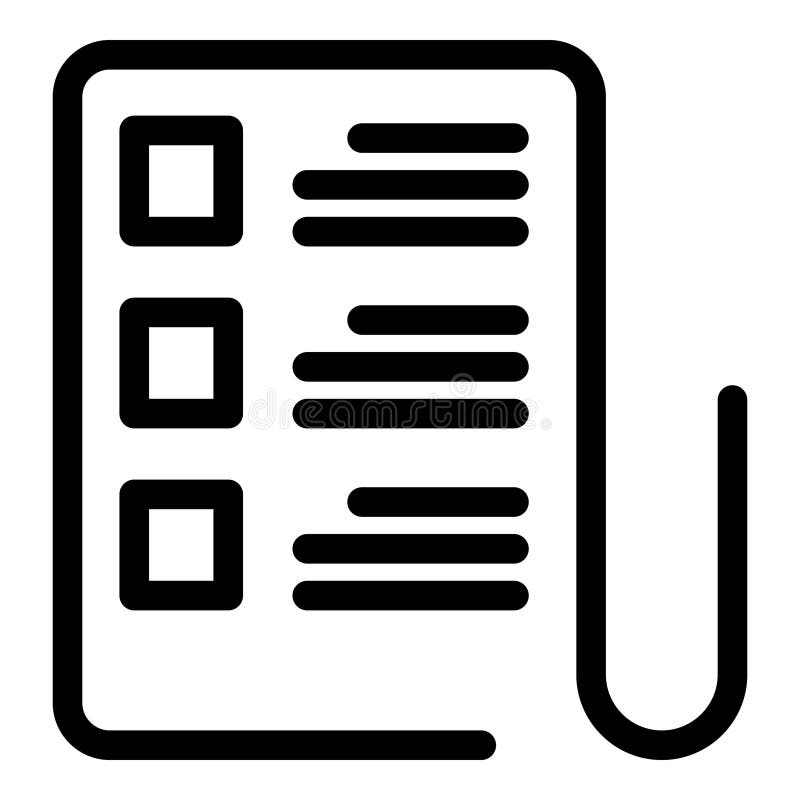 Checklist Icon Representing Task Management and Completion Stock Vector ...