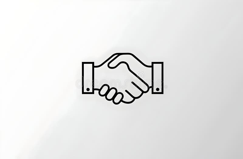Gray Handshake Icon White Background Vector Stock Illustrations – 251 ...