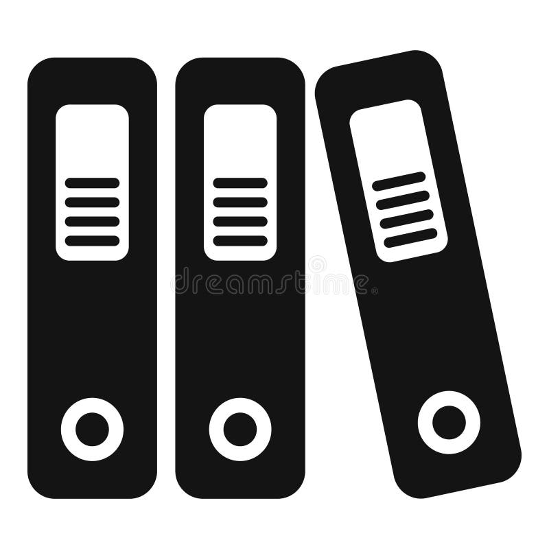 Office Folders Standing and Leaning, Representing Organization and ...