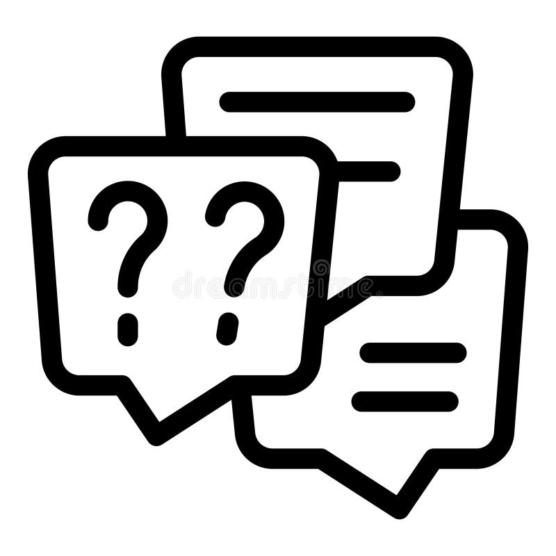Question Mark Icon Representing Asking Questions and Solving Problems ...