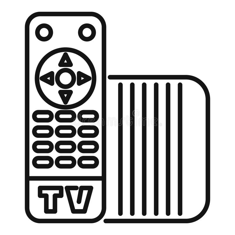Simple Black and White Icon of a Tv Remote Control Changing Channels ...