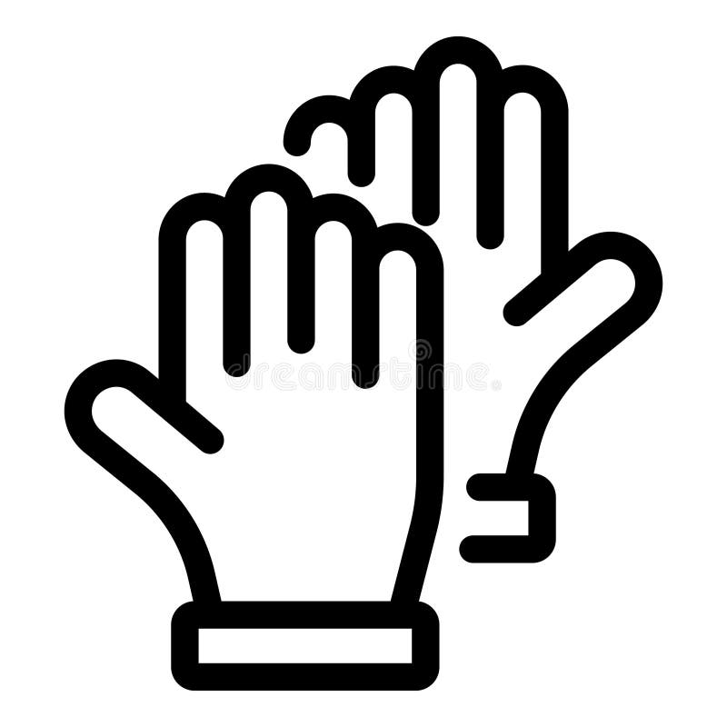 Simple Black and White Icon of Two Hands Clapping Stock Vector ...