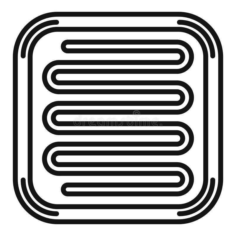 Underfloor Heating System Installing, Warm Floor Construction Symbol ...