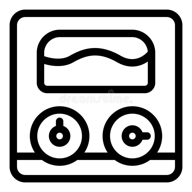 Washing Machine Dashboard with Buttons Showing Washing Program Icon ...