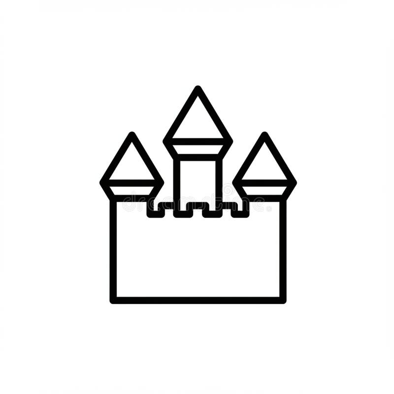 Simple Castle Line Drawing Stock Illustrations – 1,387 Simple Castle ...