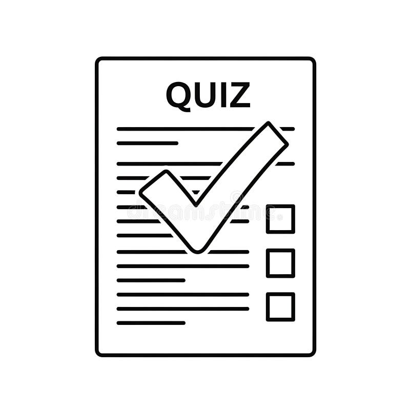 Multiple Choice Test Form Stock Illustrations – 726 Multiple Choice ...